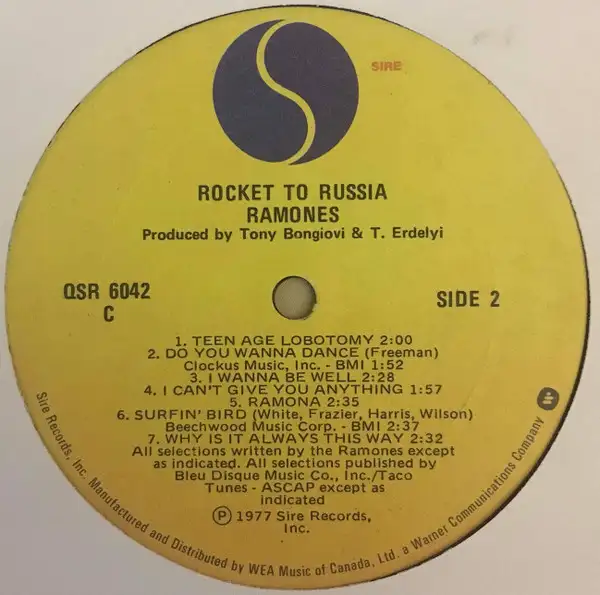 Ramones -- Rocket To Russia * VINYLE DISQUE // VINYL RECORd | CDs, DVDs ...