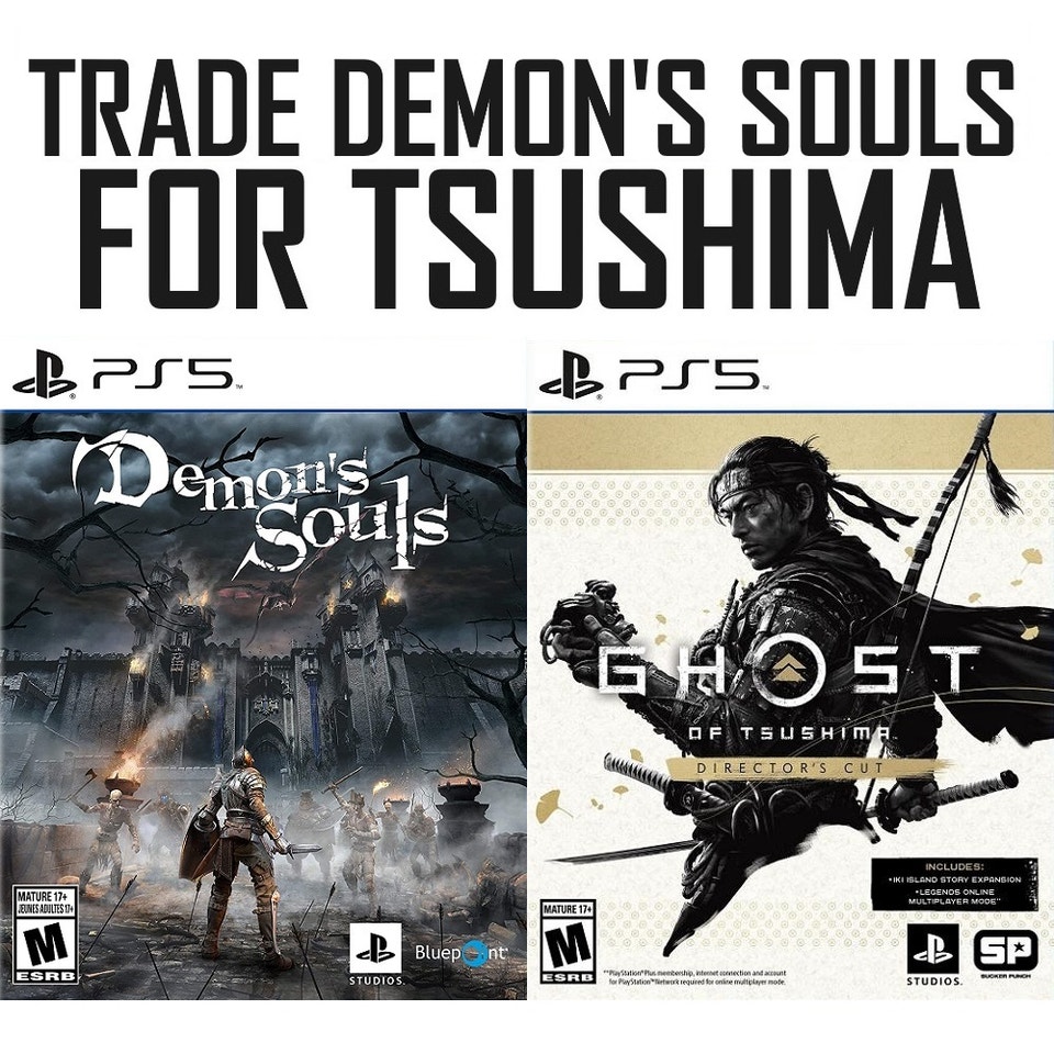 TRADE Demon’s Souls for Ghost Of Tsushima | Sony Playstation 5 | City ...
