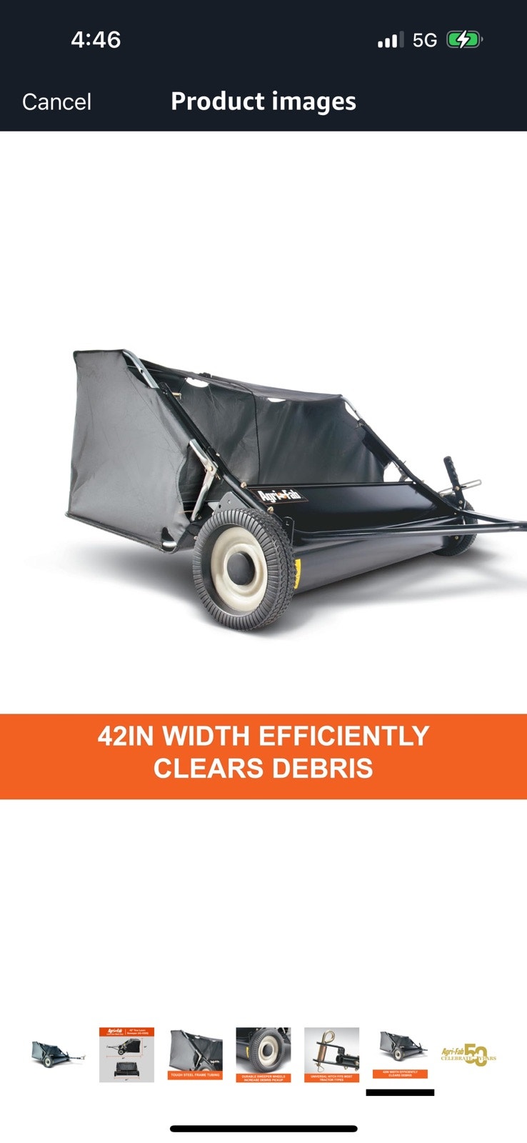 Agri-Fab 42” Tow Behind Lawn Sweeper | Lawnmowers & Leaf Blowers ...