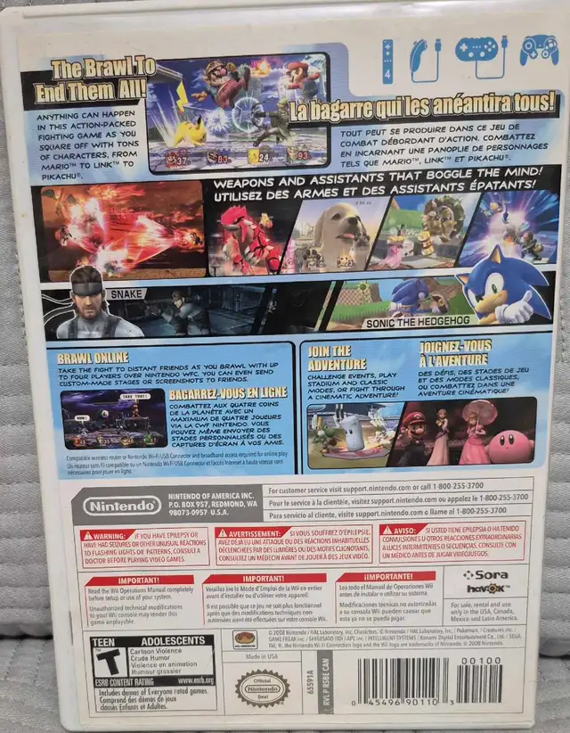 Nintendo Wii Super Smash Bros. Brawl | Nintendo Wii | Mississauga ...