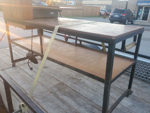 72" heavy duty work bench with Radial Arm Saw and drawer | Tool Storage ...