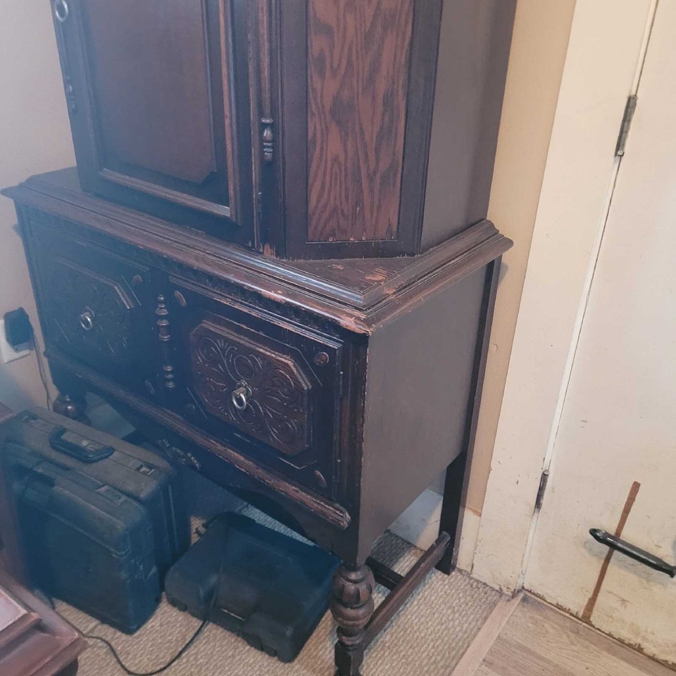Antique rare hutch or bar cabinet | Hutches & Display Cabinets ...