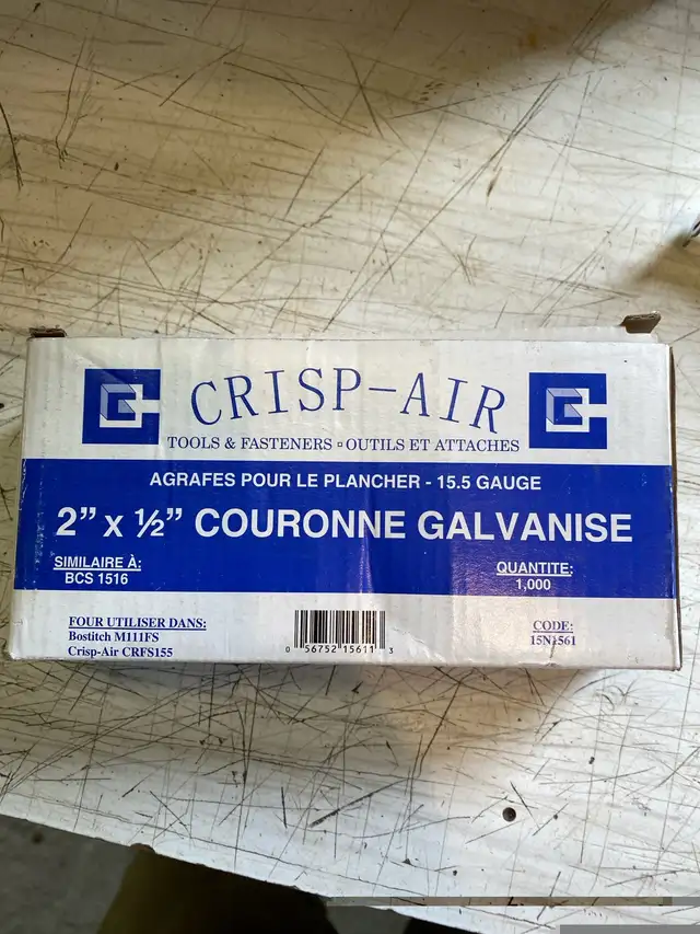 Crisp air 2 inch times half-inch staples | Power Tools | Windsor Region ...