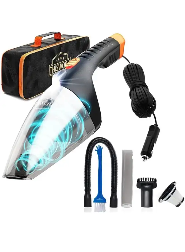 ThisWorx Car Vacuum Cleaner 2.0 – 110W, LED, HEPA Filter | General ...