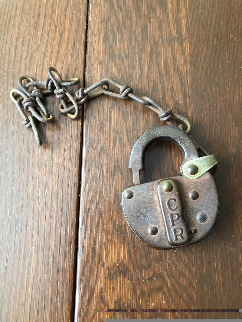 CPR CP Rail Train Decommissioned Padlock Railway Memorabilia | Arts ...