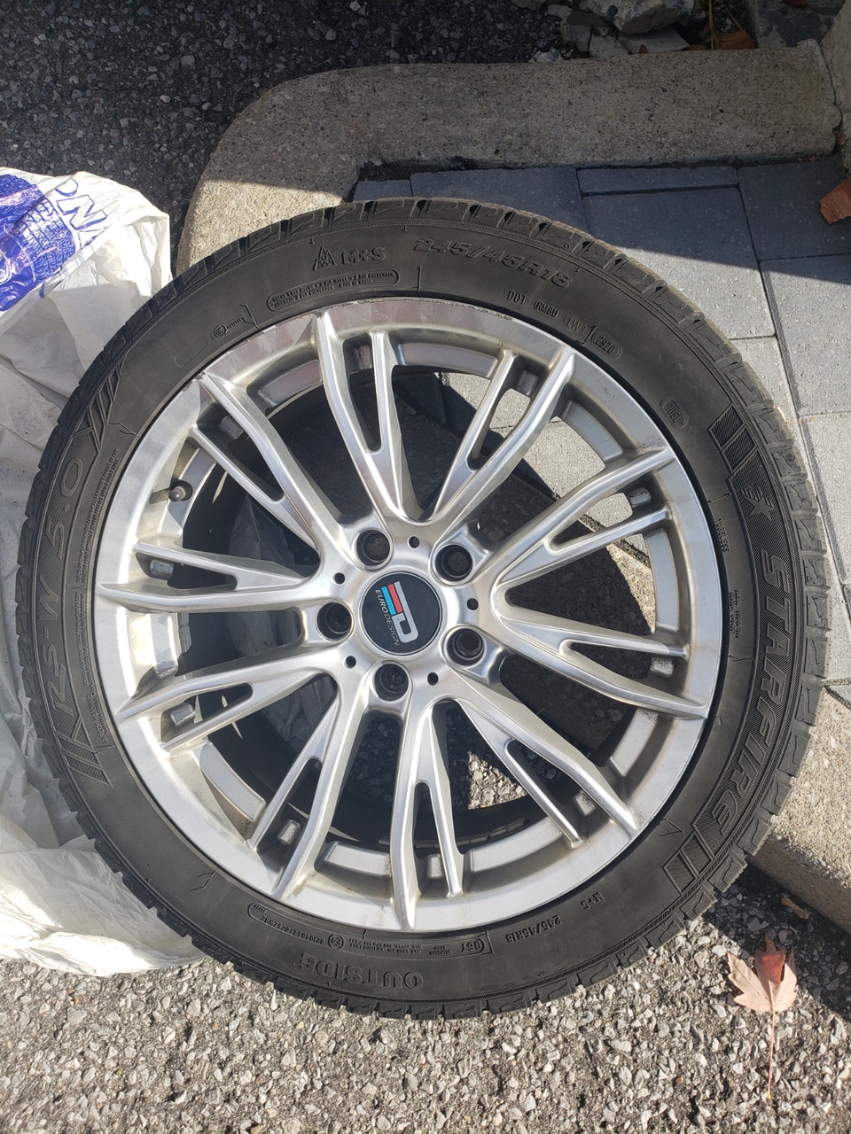 4 Winter Tires on Rims for Sale 245/45/R18 | Tires & Rims | City of ...