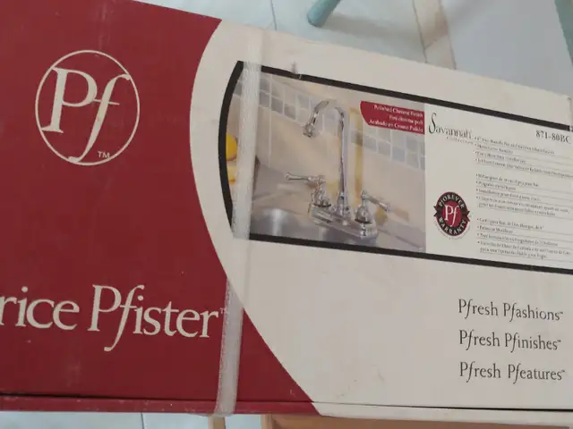 NEW KITCHEN ISLAND/ BAR- FAUCET (PRICE PFISTER) FOR SALE $55- OR ...