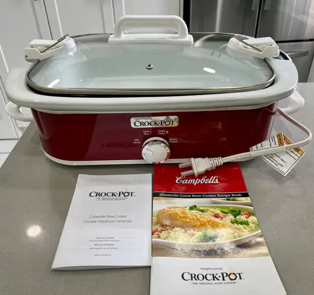 Crock-Pot® Casserole Crock™ 3.5Qt. Slow Cooker, Red | Microwaves ...
