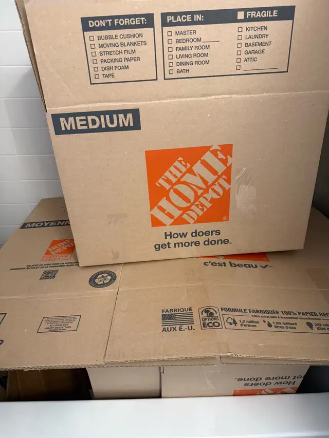 moving boxes Home Depot sturdy | Other | City of Toronto | Free local ...