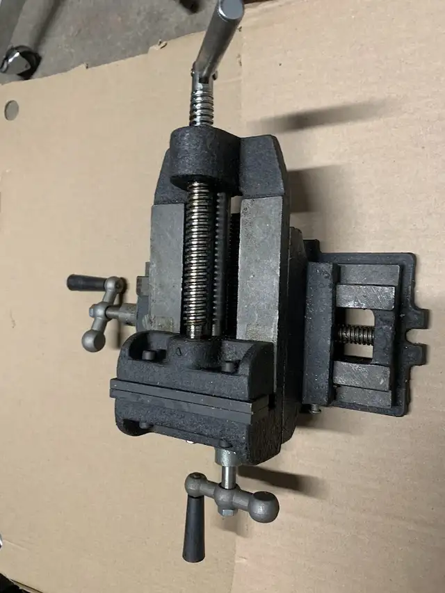 Cross-Slide / Compound Vise 4 inch NEW for Drill Press | Hand Tools ...