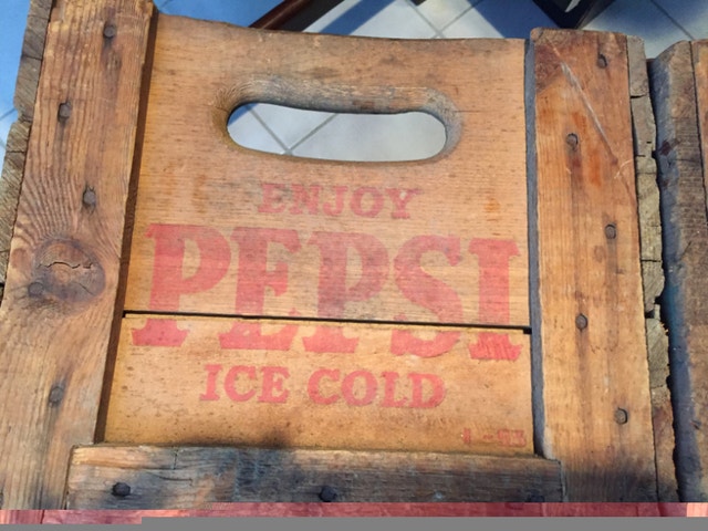 Vintage 60s Pepsi Cola & NuGrape Crates Boxes | Arts & Collectibles ...