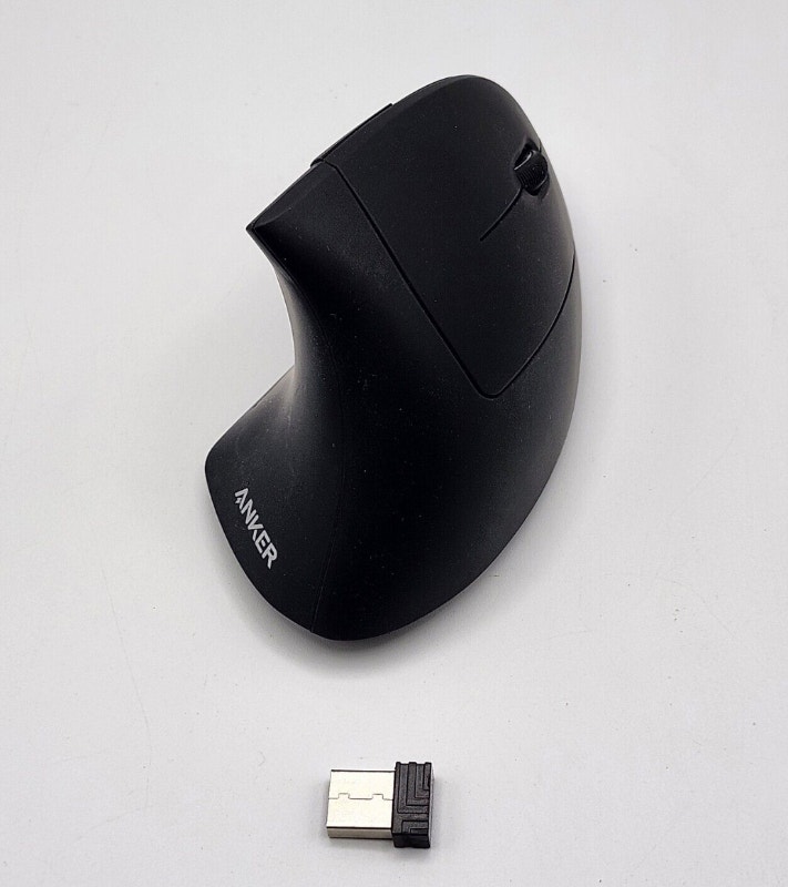 Anker Wireless Vertical Ergonomic Mouse Black w/ Receiver | Mice ...