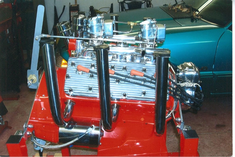 1937 Ford 60 all cast iron marine engine.Fully ported, relieved ...