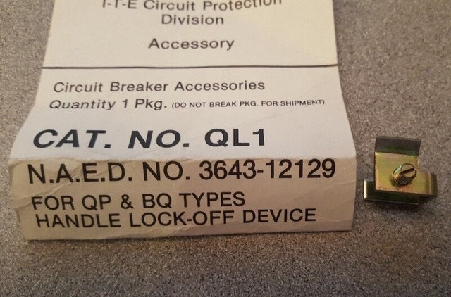 1 CIRCUIT BREAKER HANDLE LOCK-OFF DEVICE SIEMENS ITE QL1 | Autre ...