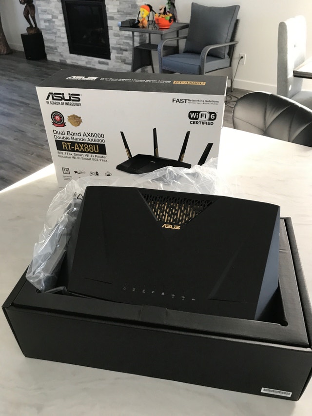 Asus Dual Band AX6000 RT-AX88U 802.11ax Smart Wi-Fi Router | Networking ...