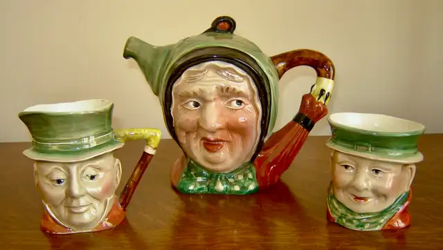 Antique Beswick China Very Rare 3 Piece Tea Set - England 1950s | Arts ...