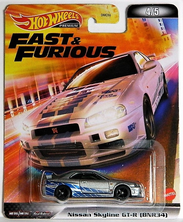 Hot Wheels Premium 2022 Fast & Furious 1/64 Skyline GT-R [BNR34] | Arts ...