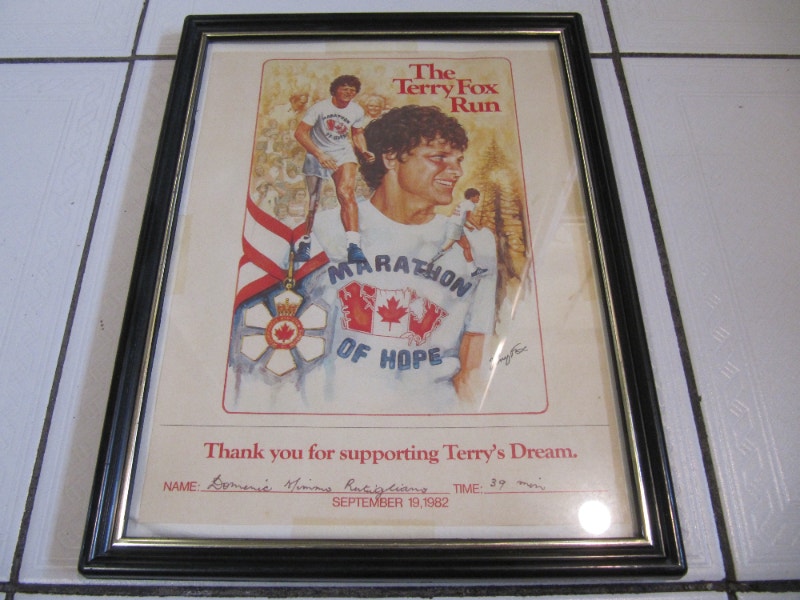First Terry Fox RunSeptember 19 1982 Participation Certificate | Arts ...