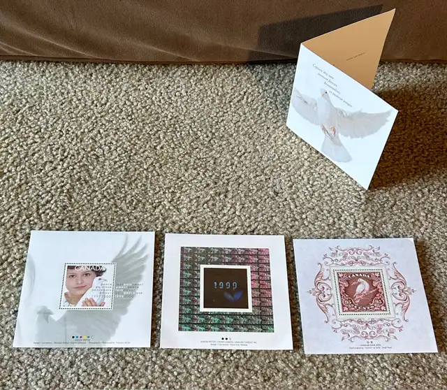 1999-2000 Canada Post Souvenir Millennium Dove Coin and Stamps i | Arts ...