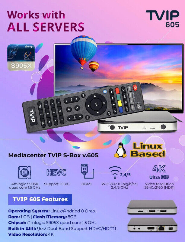 TVIP 605 4K Linux box | General Electronics | Mississauga / Peel Region ...