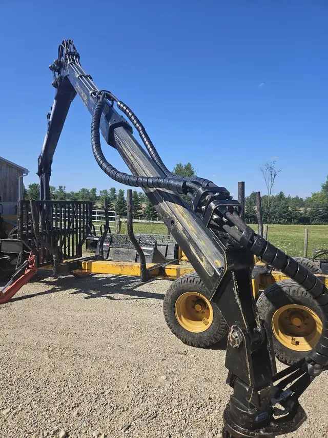 Skidsteer Mount Log Trailer / forwarder, smart attach | Heavy Equipment ...