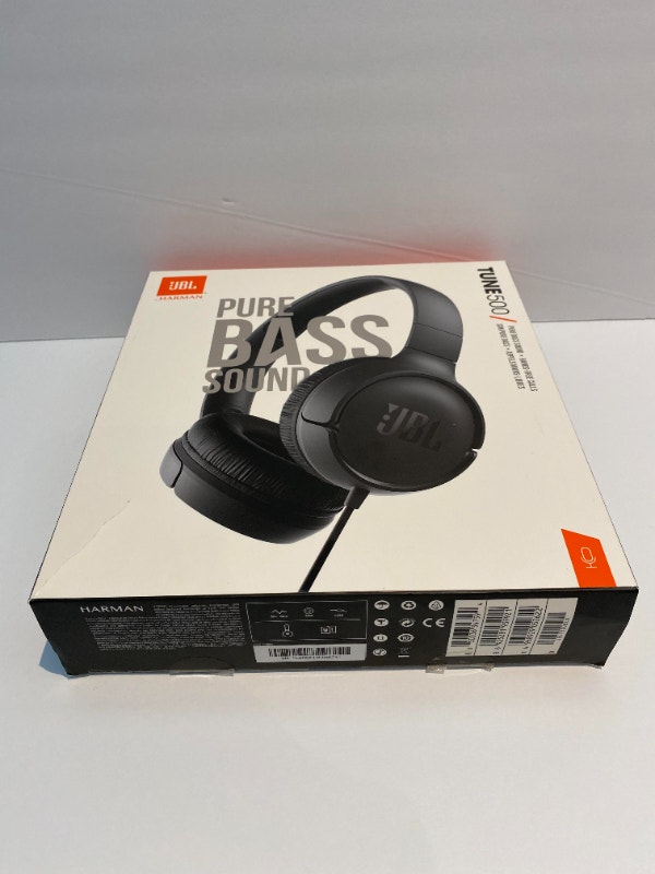 JBL Tune 500 Wired On-Ear Headphones with One-Button Remote/Mic ...