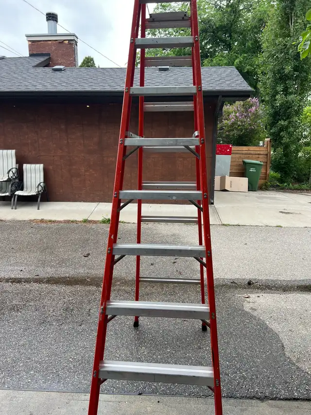 Fiberglass Ten Foot A-Frame Ladder | Ladders & Scaffolding | Calgary ...