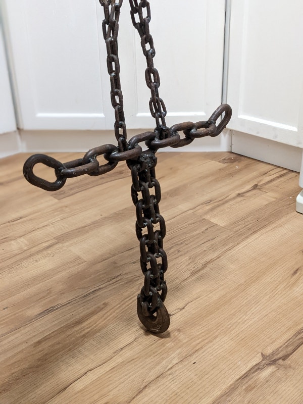 Welded Metal Art, Chain Sword and Double Barrel Revolver | Arts ...