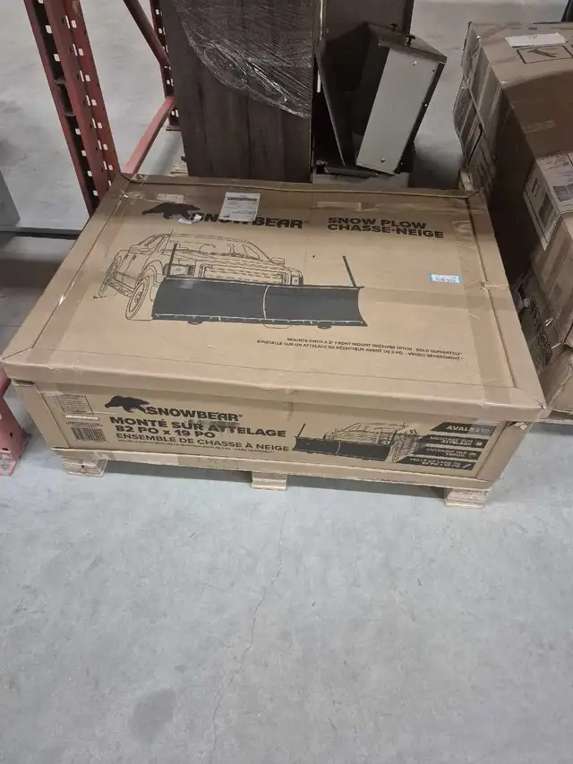 Snowbear 82 in. x 19 in. T-Frame Snow Plow with Light Kit | Other Parts ...