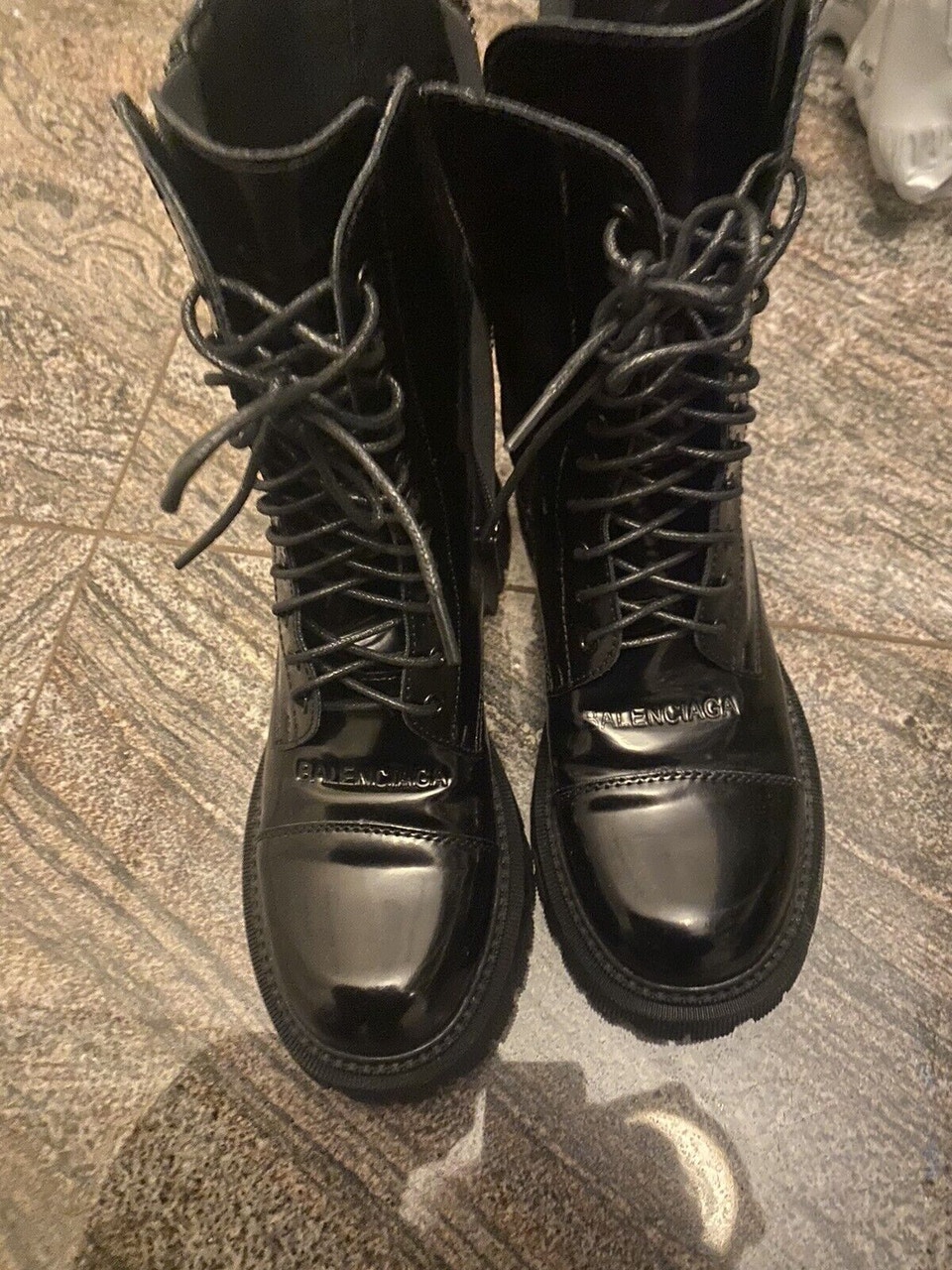 Balenciaga mid calf lace up zipper boots | Women's - Shoes | City of ...