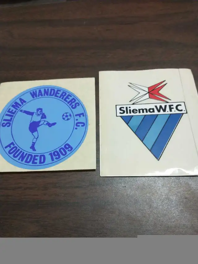1980s Sliema Wanderers Malta pro football club stickers | Arts ...
