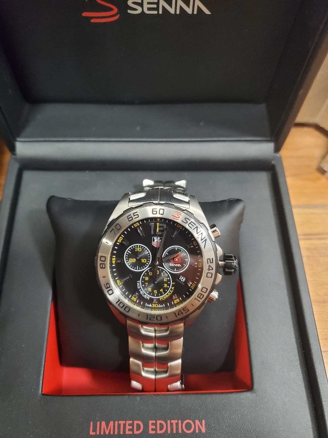 Ayrton Senna Tag Heuer Carrera F1 watch | Arts & Collectibles | City of ...
