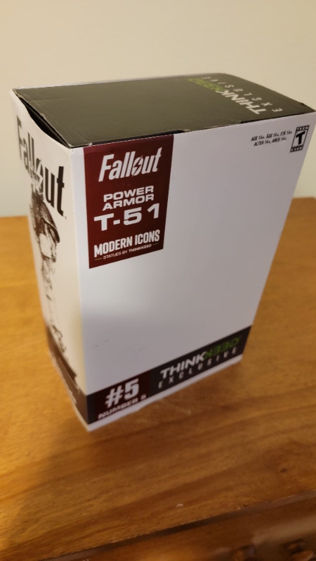 Fallout Modern Icons #5 Power Armor T-51 9" Statue by Thinkgeek | Arts ...