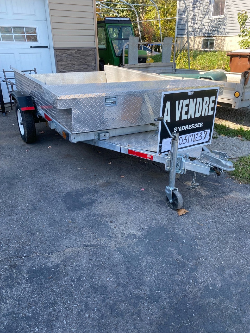 Remorque en checker plate, presque neuve. | Cargo & Utility Trailers ...