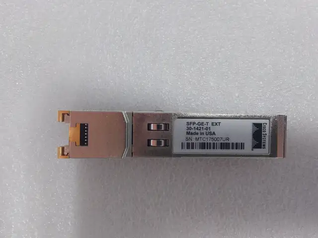 Cisco SFP-GE-T EXT 30-1421-01 1000BASE-T RJ45 SFP Transceiver Mo ...