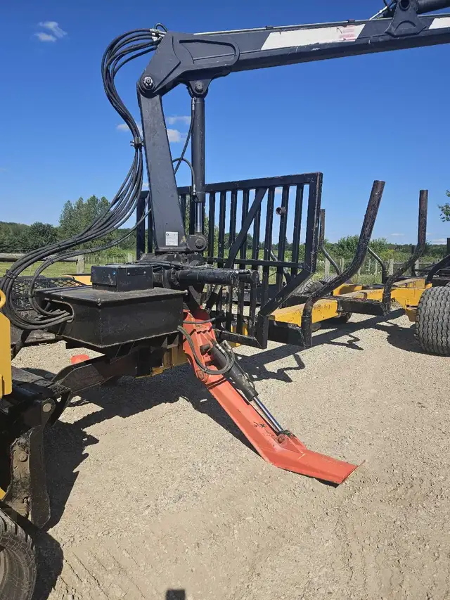 Skidsteer Mount Log Trailer / forwarder, smart attach | Heavy Equipment ...