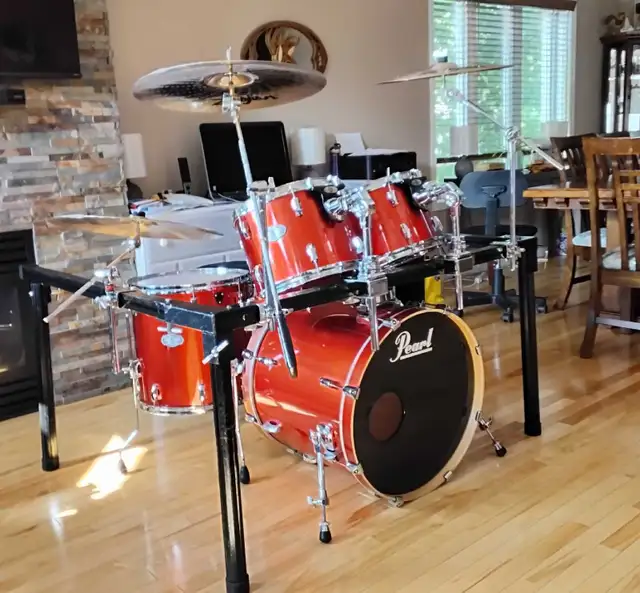 Pearl Vision pearl Rack Zildjian Sabian cymbels | Drums & Percussion ...
