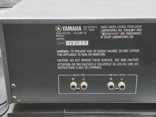 YAMAHA TC-320 VINTAGE CASSETTE DECK PLAYER – SERVICED 1979 JAPAN ...