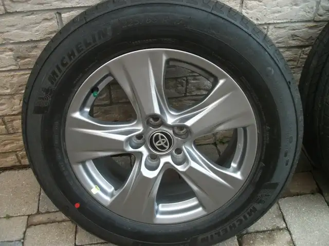 Toyota RAV4 OEM alloy rims mount on Michelin Primacy all season | Tires ...