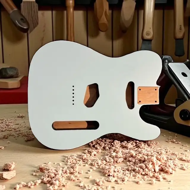 Sonic Blue Matte Nitro, TL Guitar Body, SS Route 4 lbs. 7 oz Ald ...