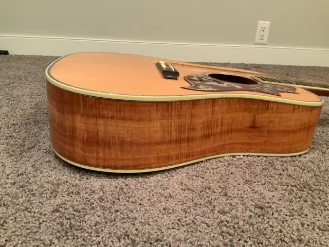 2011 Natural Gibson hummingbird Koa custom acoustic guitar | Guitars ...