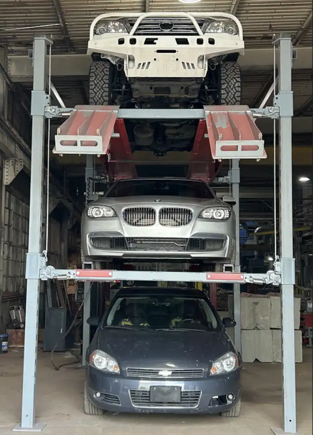 Unique Lifts 4 Post Car Lift *Three Car Triple Stacker* | Classic Cars ...