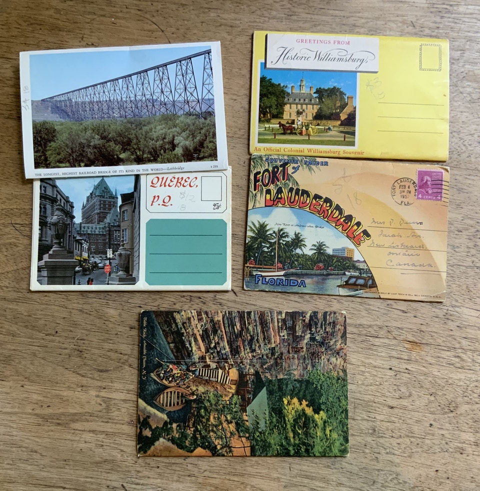 Vintage Accordion Fold Postcards. | Arts & Collectibles | City of ...