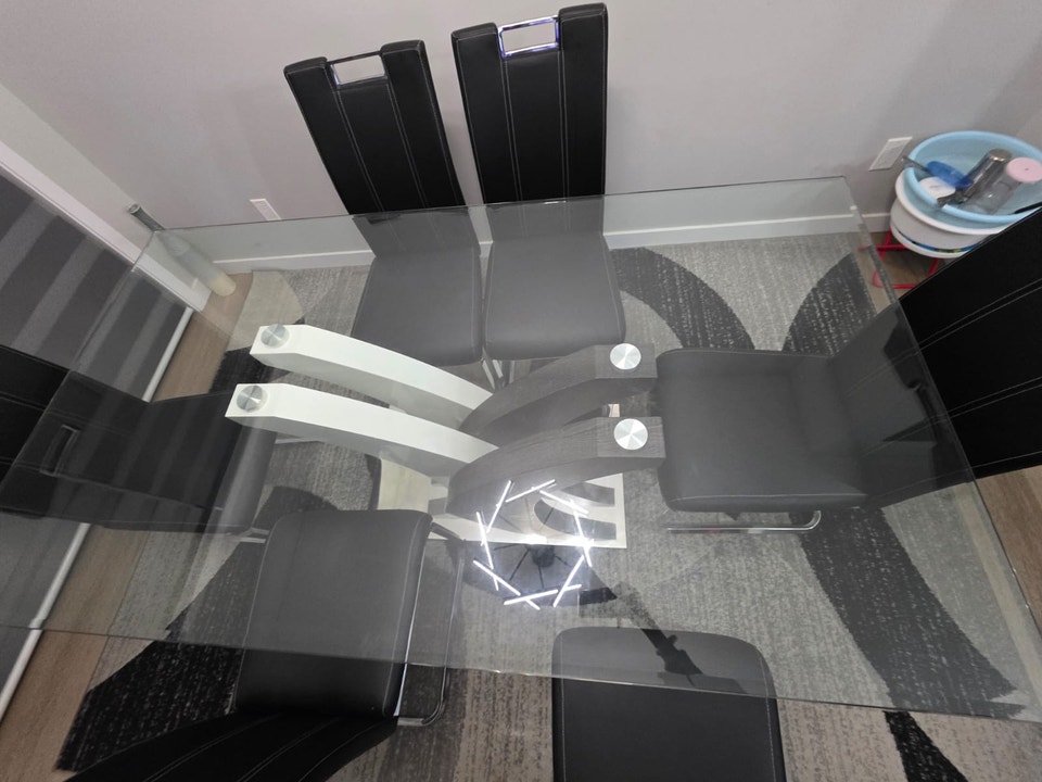 Glass top Dining Table for sale | Dining Tables & Sets | Edmonton ...