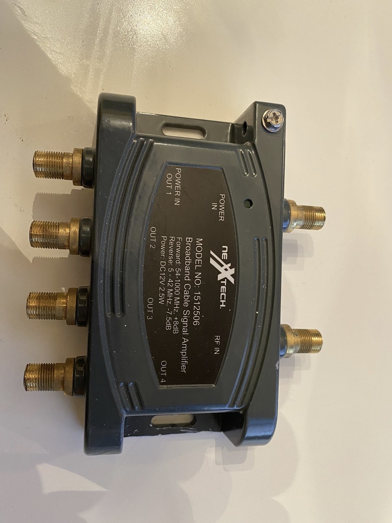 Nexxtech model no: 1512506 4 Way Professional broadband signal ...