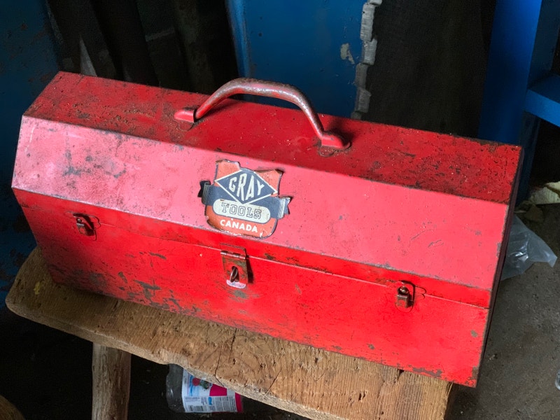 Antique Gray toolbox and wrenches | Hand Tools | Mississauga / Peel ...