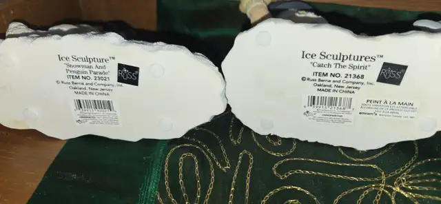 RUSS BERRIE 8 "ICE SCULPTURES" SNOWMEN, SNOWWOMEN SNOWCHILDREN | Arts ...