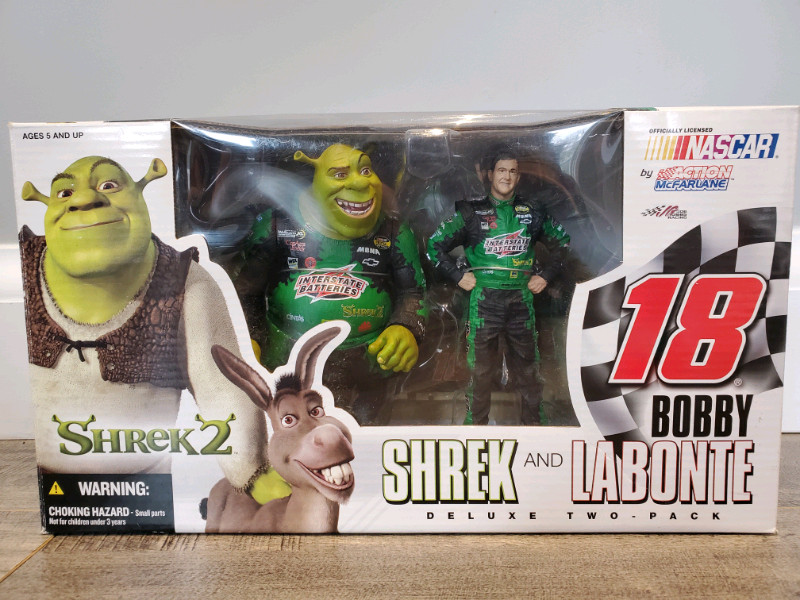 Action Mcfarlane Nascar Shrek and Bobby Labonte Figures Arts Collectibles Kawartha Lakes Kijiji Classifieds