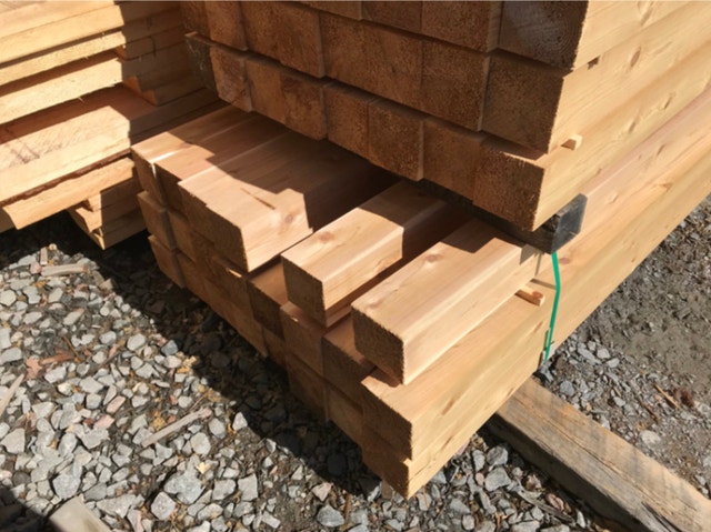 6x6 Western Red Cedar Posts | Decks & Fences | Oakville / Halton Region ...