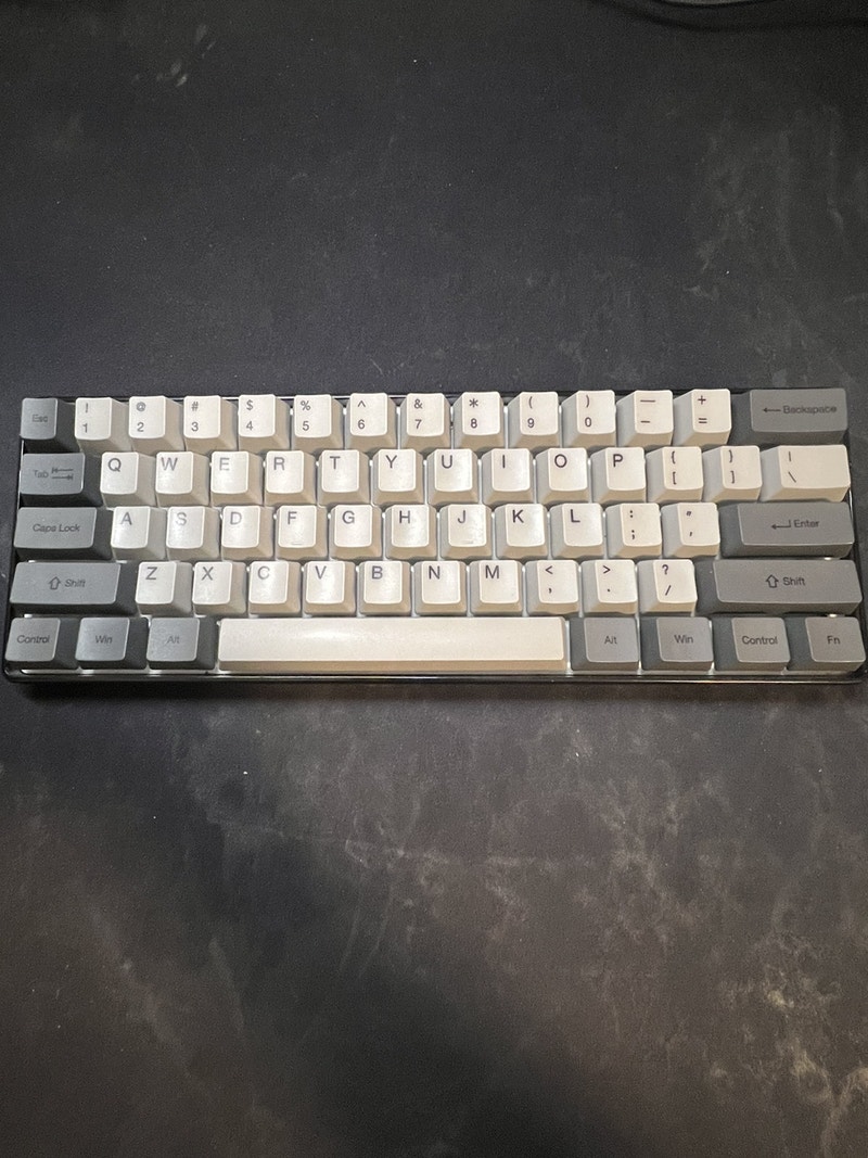 GK61 Keyboard with Kailh Speed Bronze Switches + PBT Keycaps ...